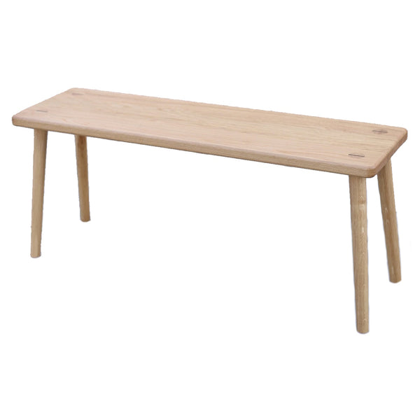 Oak Bench With Walnut Details – Studio One Furniture